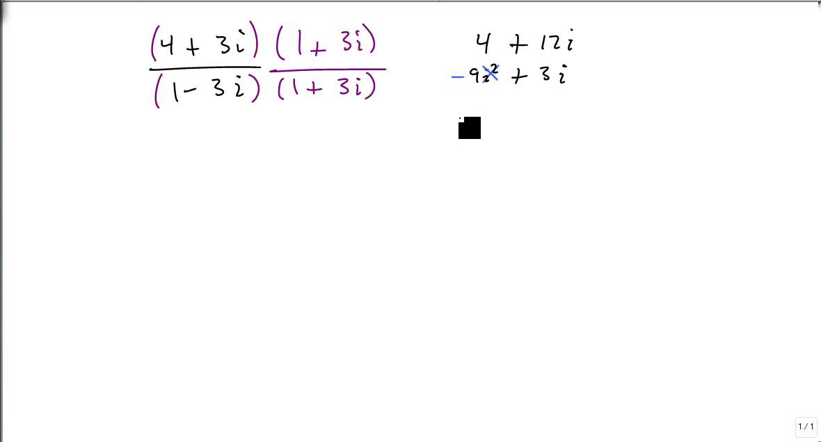 Divide Complex Numbers YouTube Divide Complex Numbers YouTube