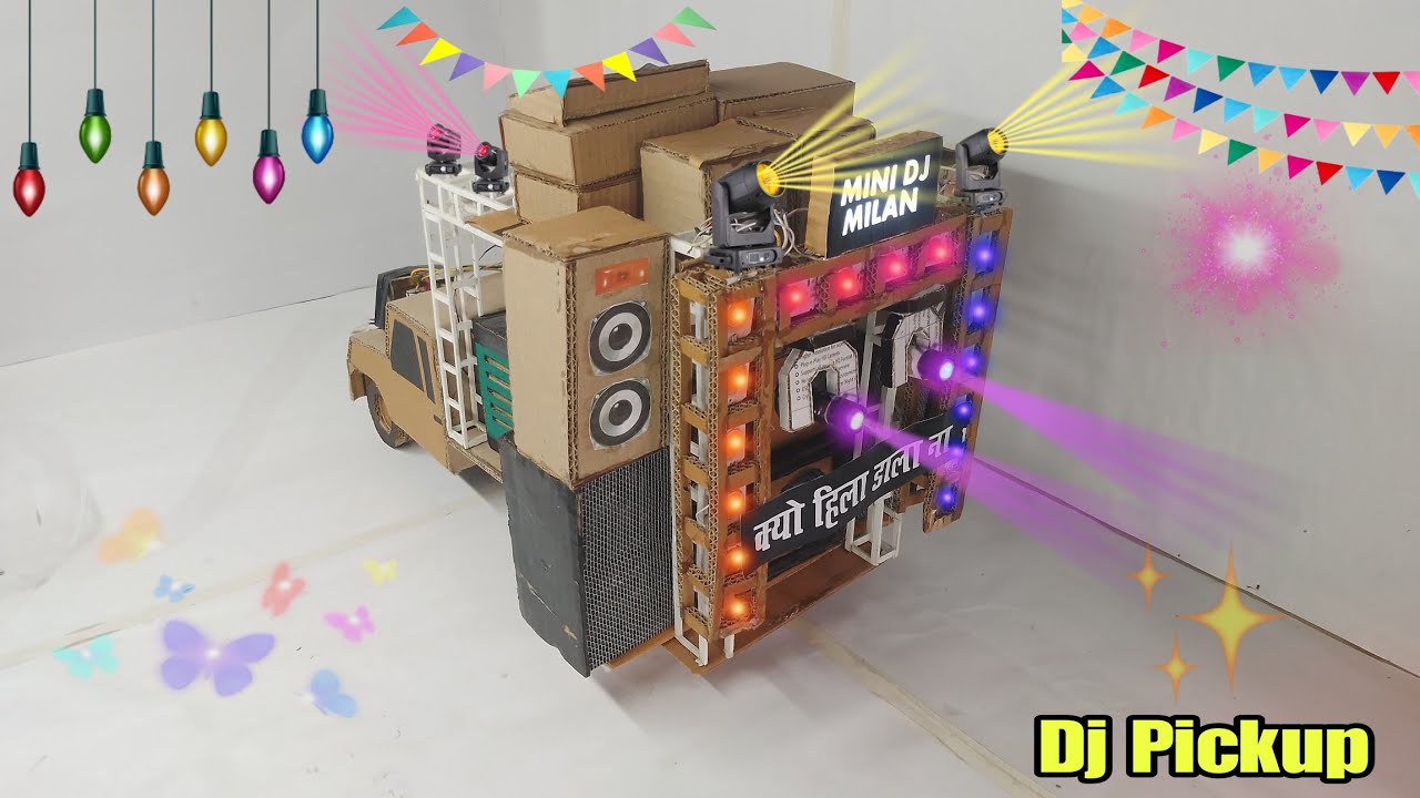 How To Make Mini Dj pickup Setup Loading And New Light with Sharpy ...