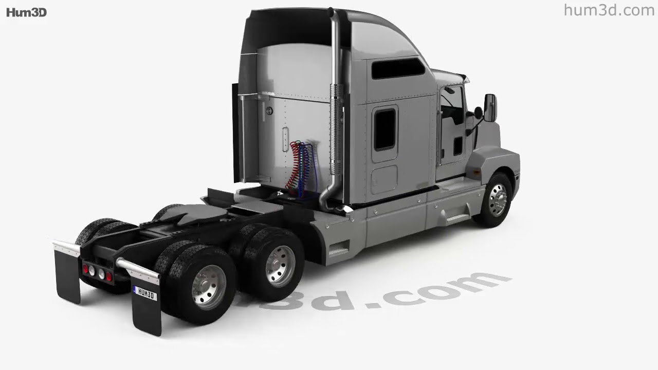 Kenworth T600 Tractor Truck 2014 3D model by 3DModels.org - YouTube