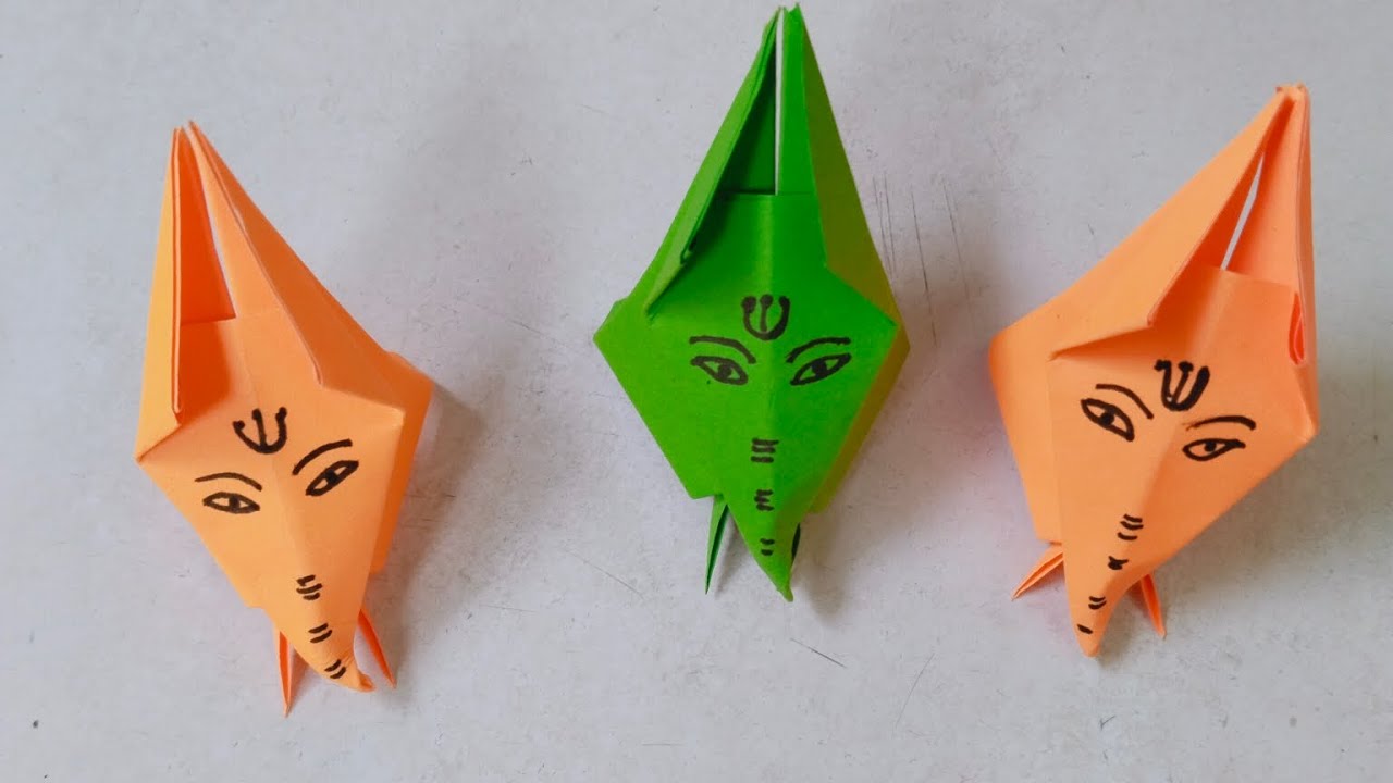 DIY-Paper Ganesha/Easy paper craft/Easy making of paper ganesha/Ganesha ...