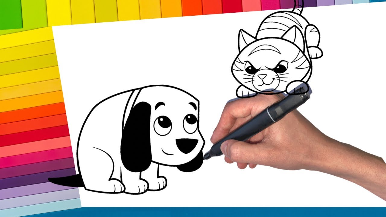 HOW TO DRAW A PUPPY AND A KITTY | COLORING ANT PAINTING | The Secret ...