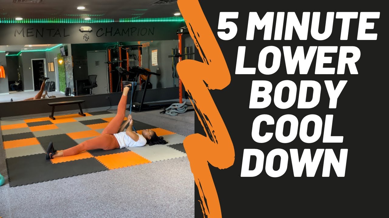 5 Minute Lower Body Cool Down - YouTube