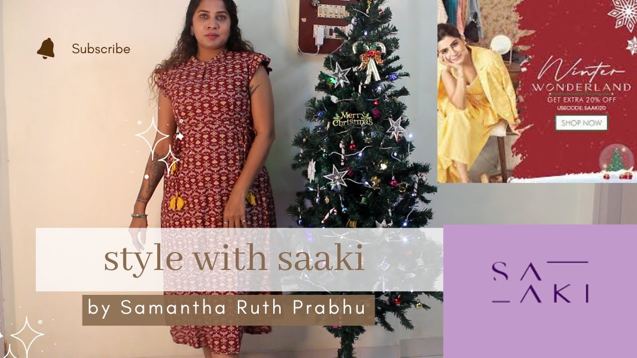 Review Of Saaki's Dress By Samantha Ruth Prabhu | Saaki Dress Review ...