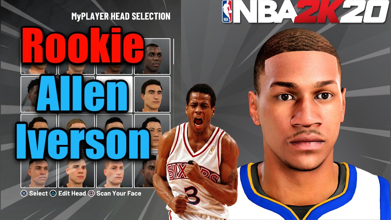 Rookie AI Face Creation in NBA 2K20! - YouTube