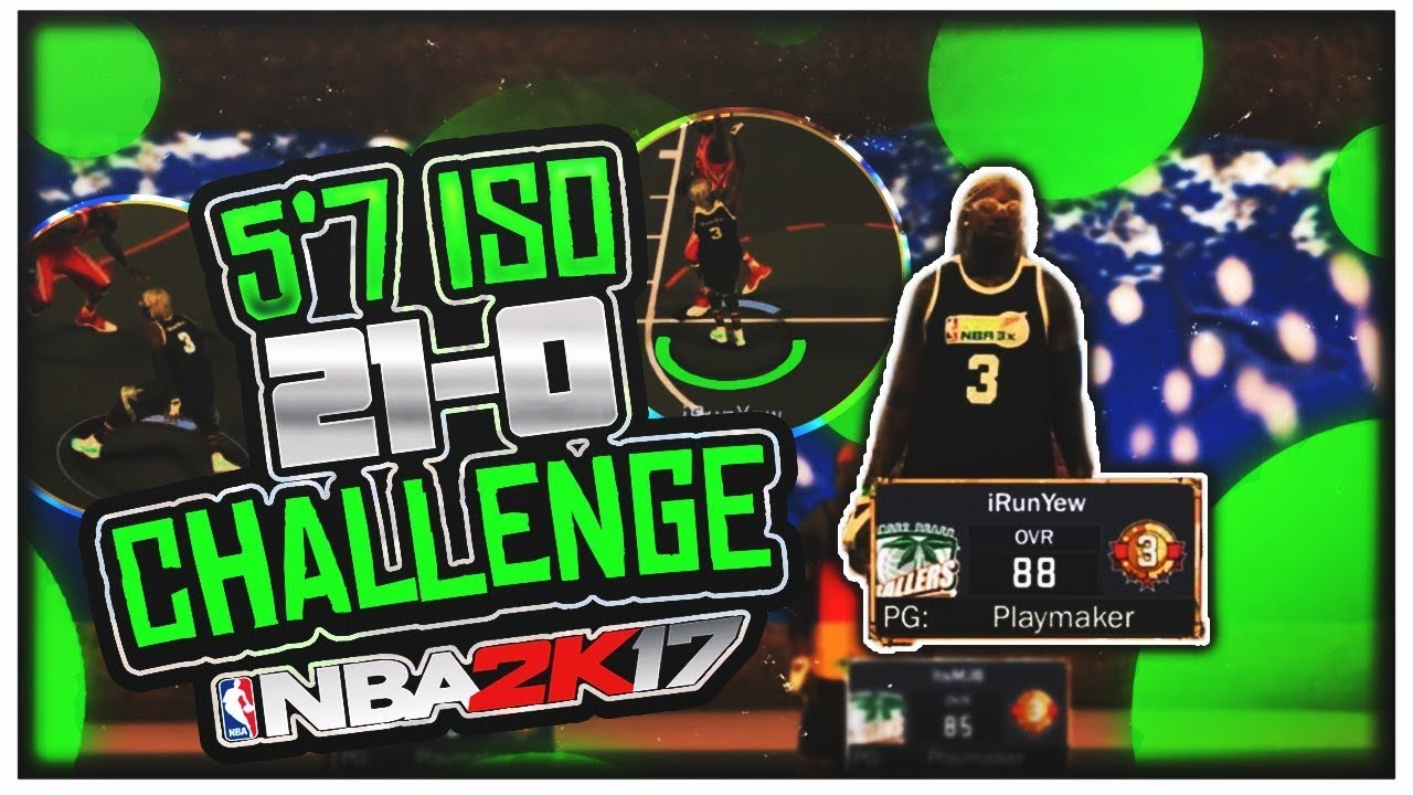 NBA 2K17 Midget 5'7 Dribble Gods 21-0 Challenge ft. MJB • 2 Midgets ISO ...