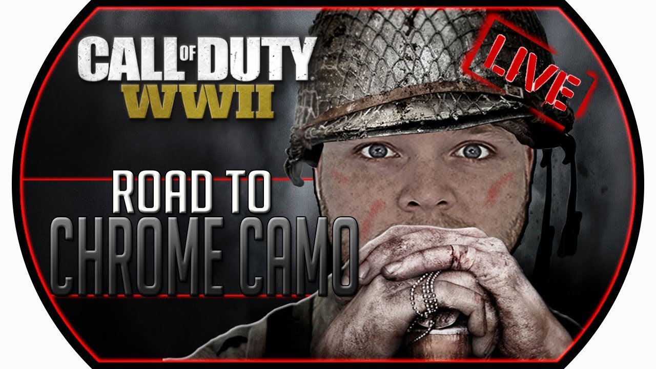 Cod WW2 Road to Chrome camo LIVE Stream #3 + Face Cam!! - YouTube