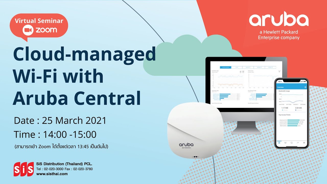 Cloud-managed Wi-Fi with Aruba Central | SiS Webinar - YouTube