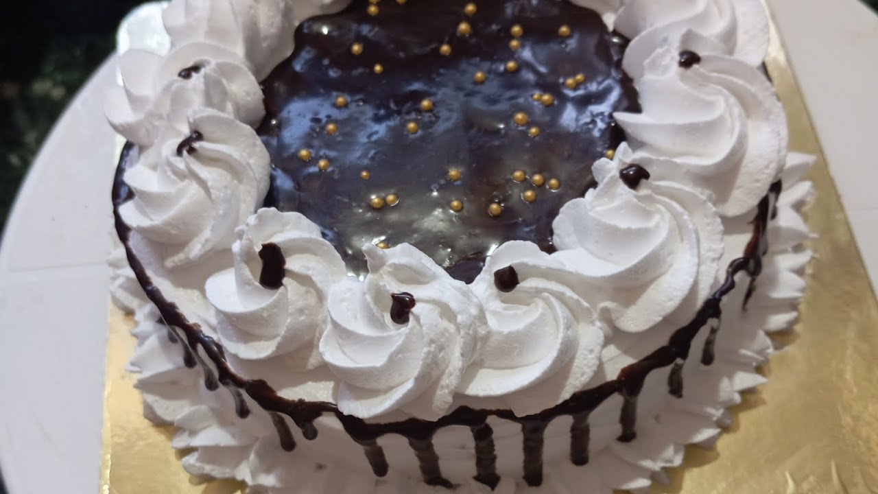 chocolate flavor cake.. make with easy steps..ganash with milk 🎂 - YouTube
