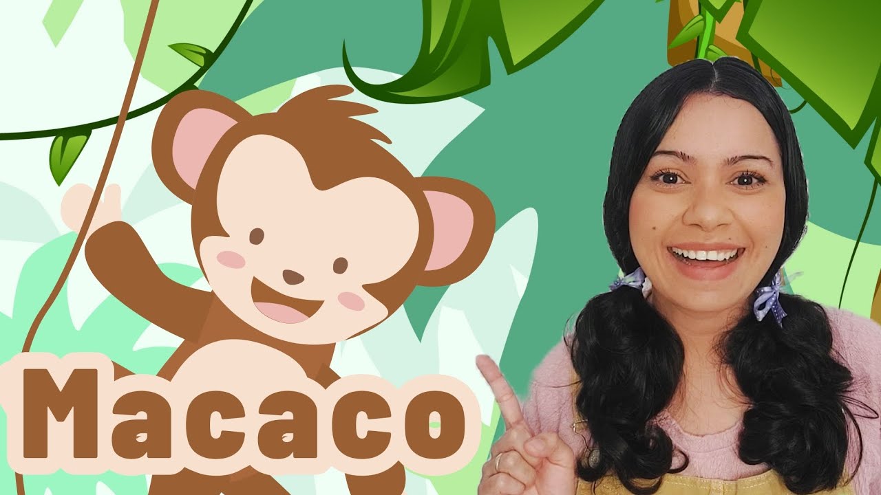 Qual som o macaco faz? | Estimulando a fala dos pequenos | Pré-escolar ...