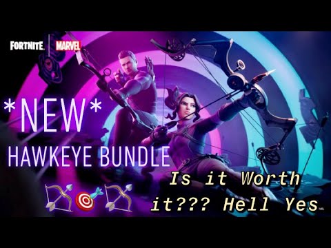 Fortnite *NEW*🎯HAWKEYE🏹BUNDLE Review & Overview / is it Worth it ...