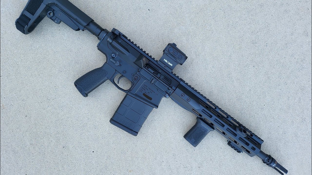 AR10 SBR 12.5 Inch 308 - YouTube