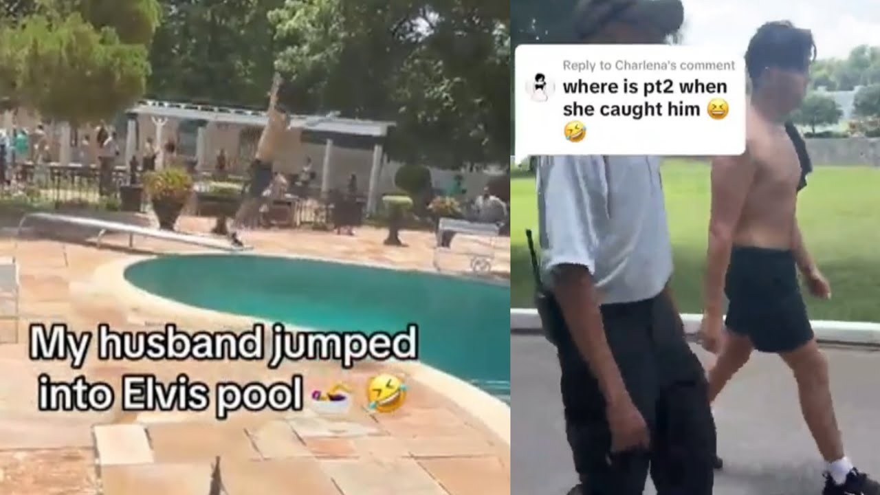 British Tourist Jumps Into Elvis Presley's Swimming Pool & Gets Kicked ...