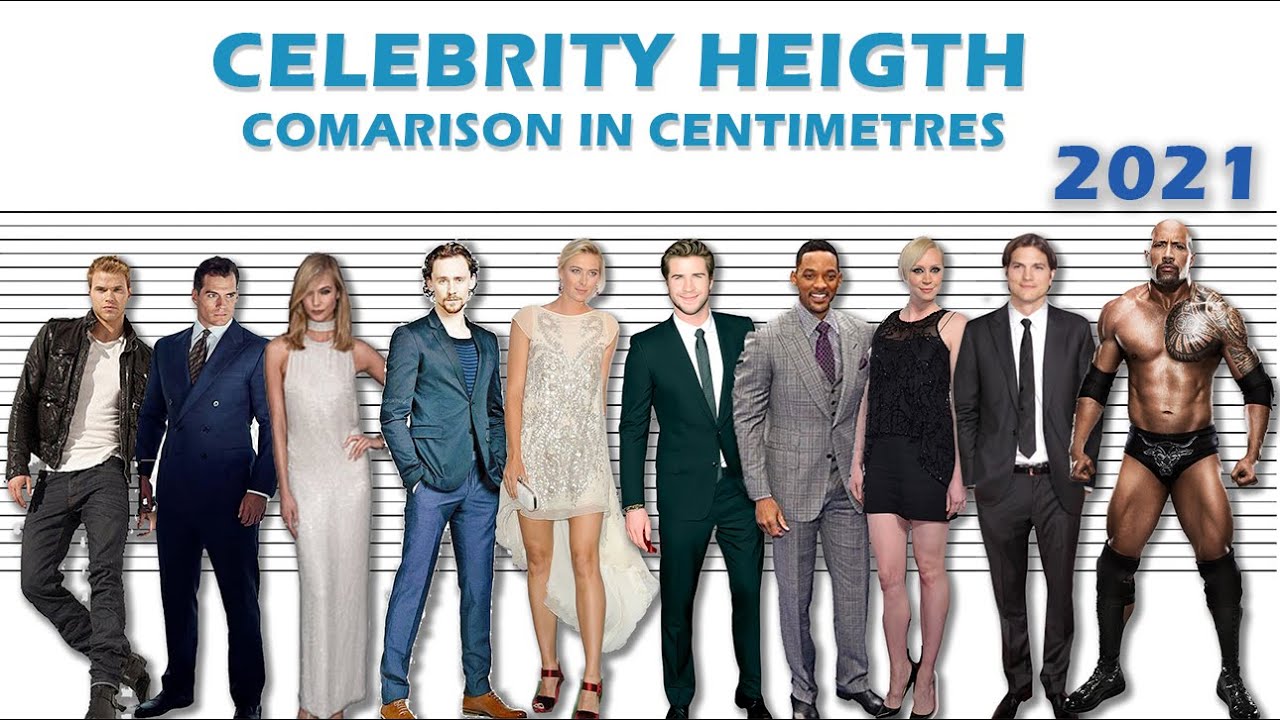 Celebrity Height Comparison In Centimetres Youtube Photos