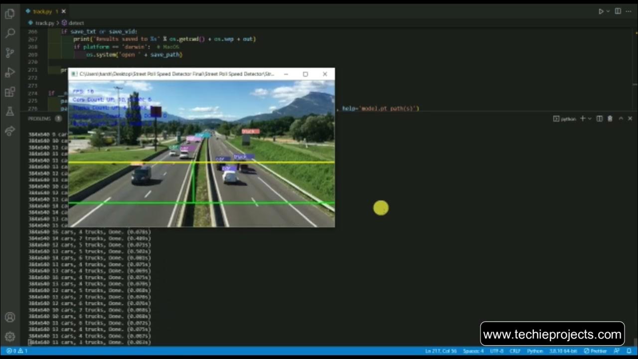 Vehicle Detection and Tracking using OpenCV | Vehicle Classification and Counting Machine ...