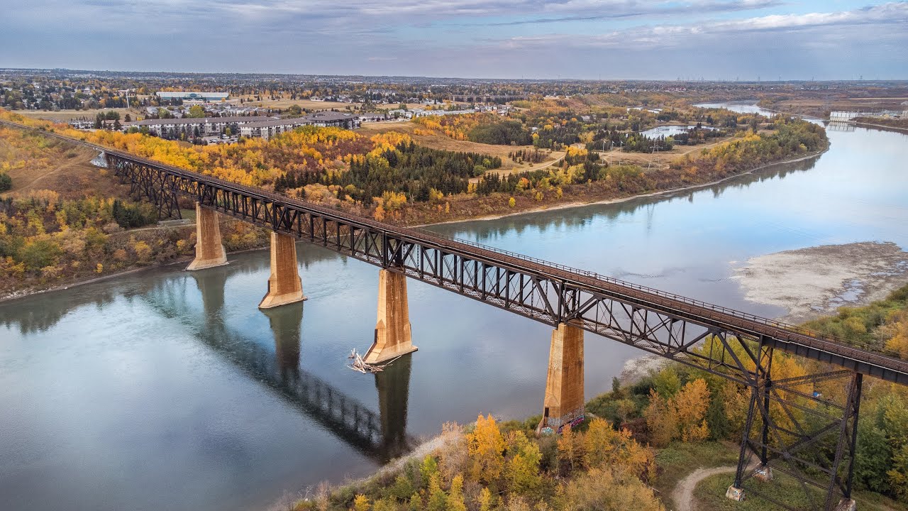 The Clover Bar Railway Bridge - YouTube
