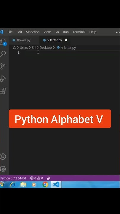 Python Alphabet V #shortsfeed #python #viral #ytshorts #youtubepartner #shorts#respect - YouTube