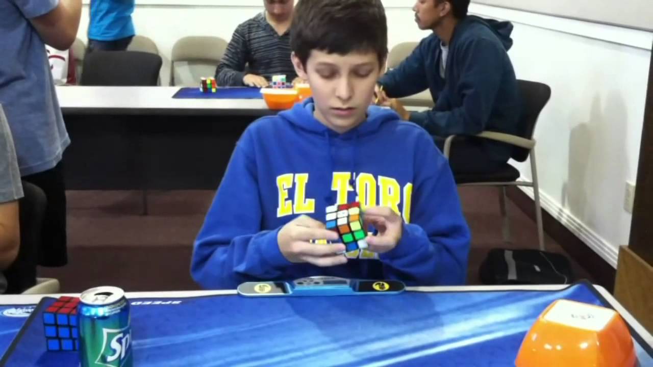Rubik's Cube Official Average: 24.65 - Brendan Grogan - YouTube