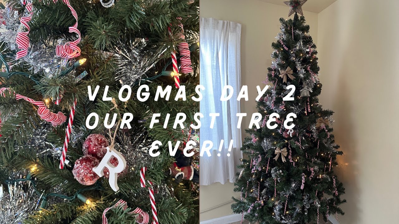 Decorating our first Christmas tree ever!! 🎄☺️|VLOGMAS - YouTube