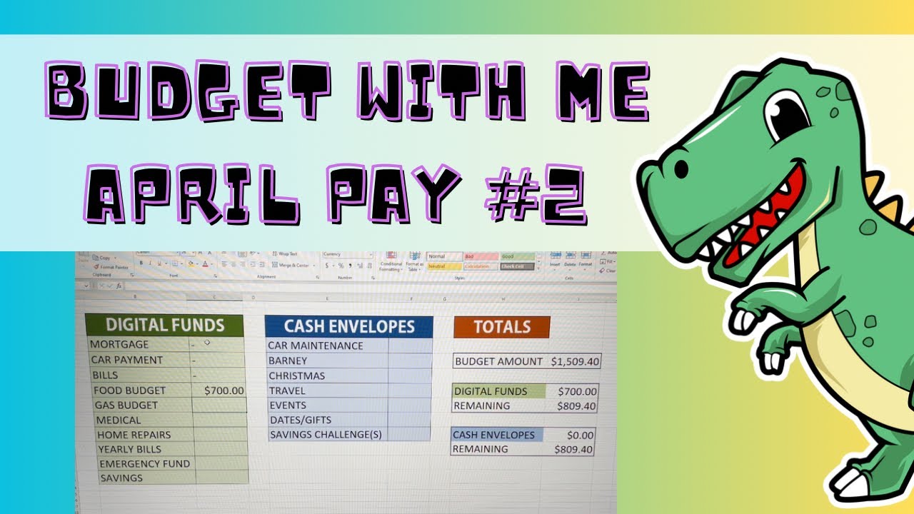 Budget With Me | April Pay #2 | Digital and Cash Budgeting - YouTube