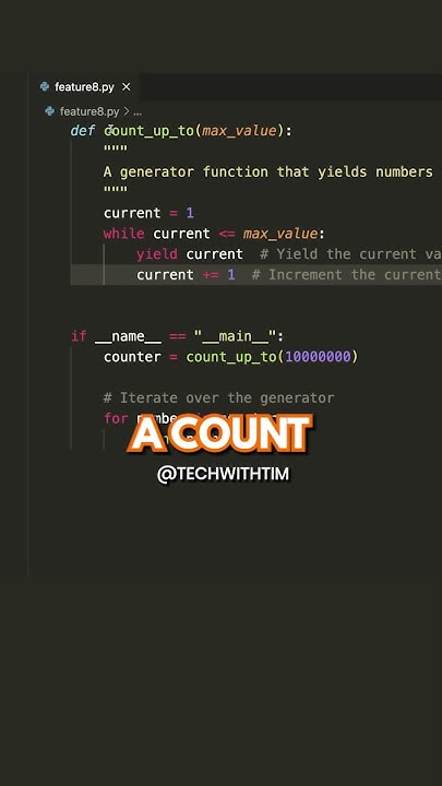 Python Functions: Generators & Yield Keywords - YouTube