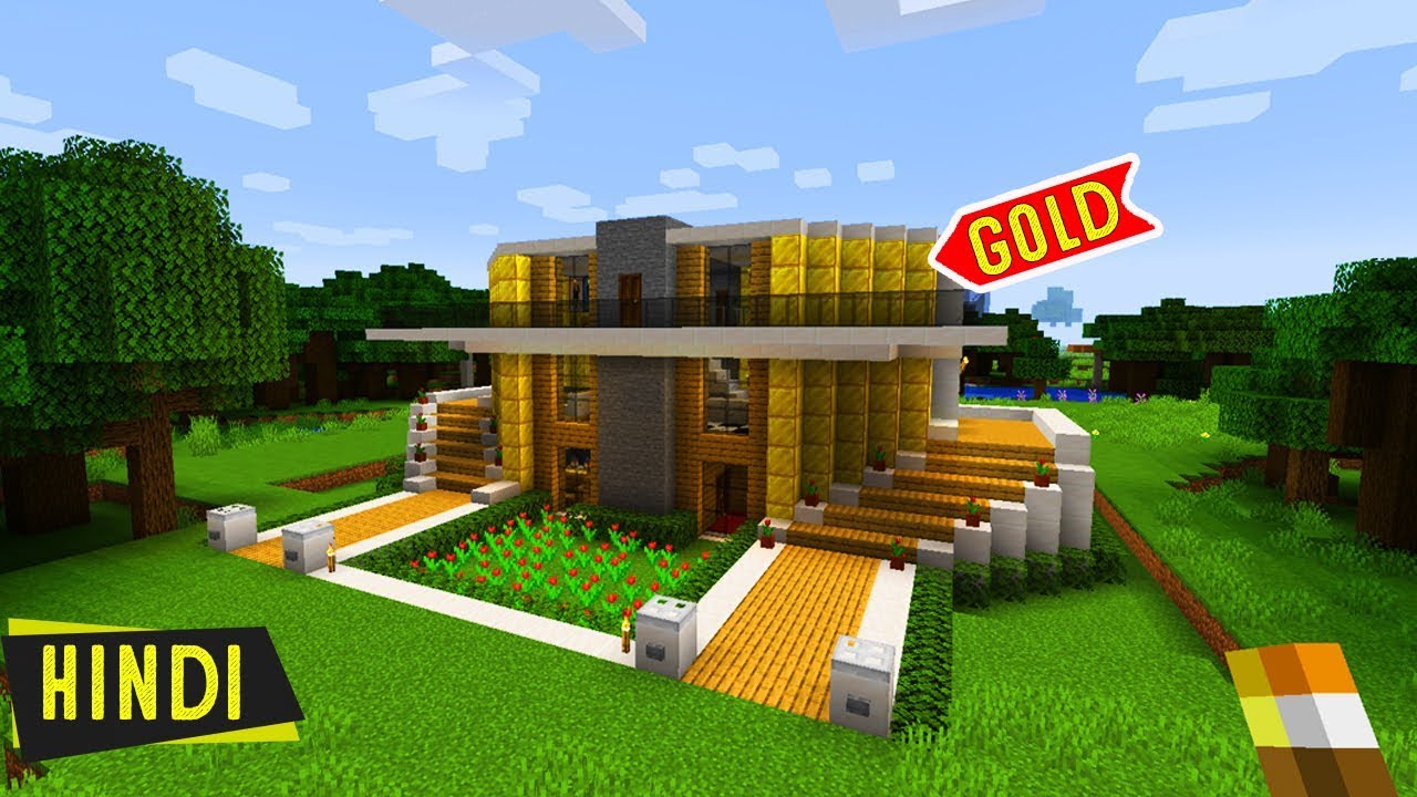 I MADE A MANSION OF *GOLD* in MINECRAFT - YouTube
