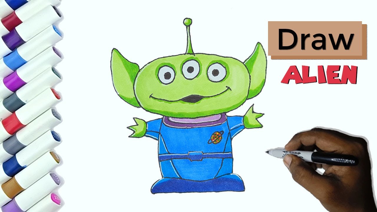 Drawing Little Green Man !!! How To Draw Little Green Man from Toy ...