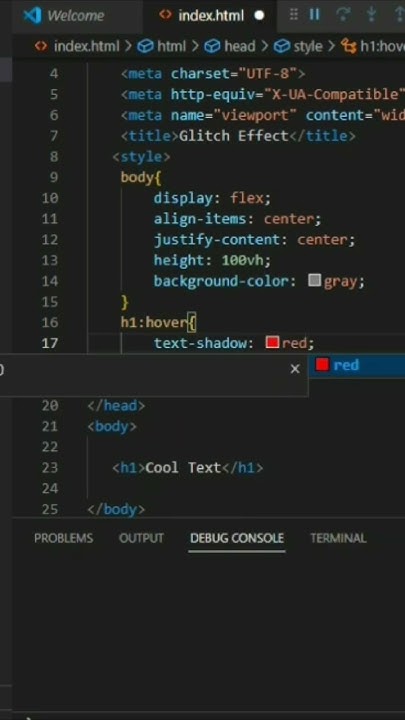 Glitch Effect By Using Html Css Html Css Coding Htmlcss