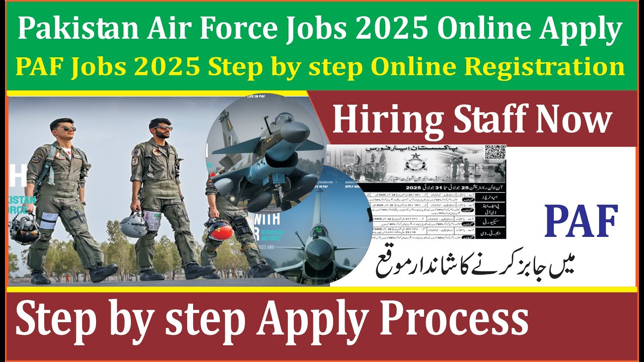 PAF Jobs Online Apply 2025 | PAF New Jobs 2025 | How to apply for PAF ...