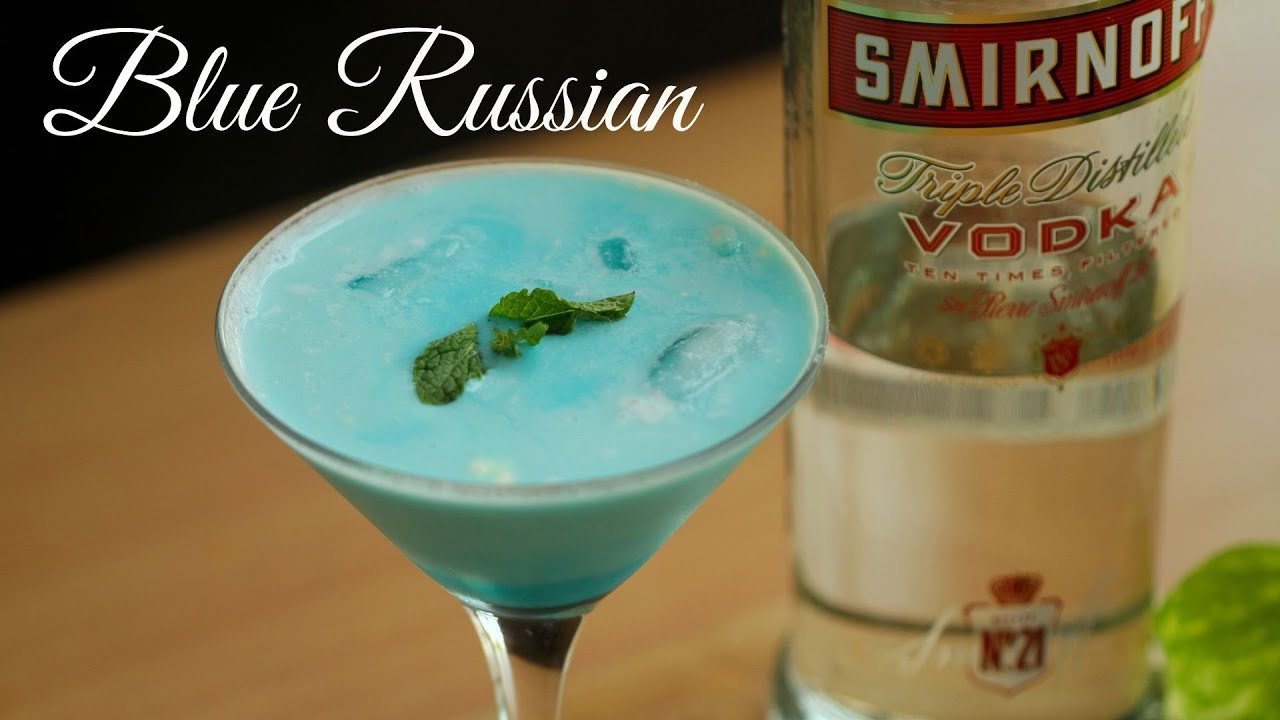 Blue Russian || Vodka based cocktail with fresh cream - YouTube