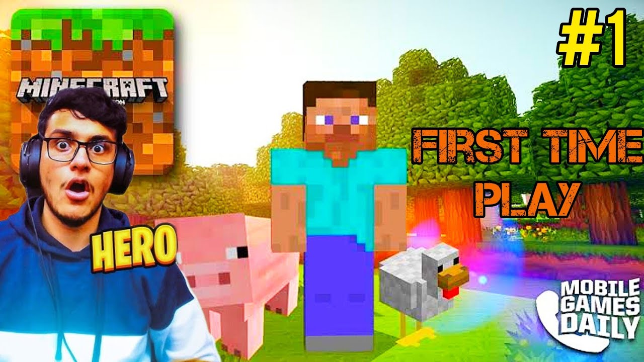 Playing Minecraft For The FIRST Time || MINECRAFT GAMEPLAY 😍 #1 - YouTube