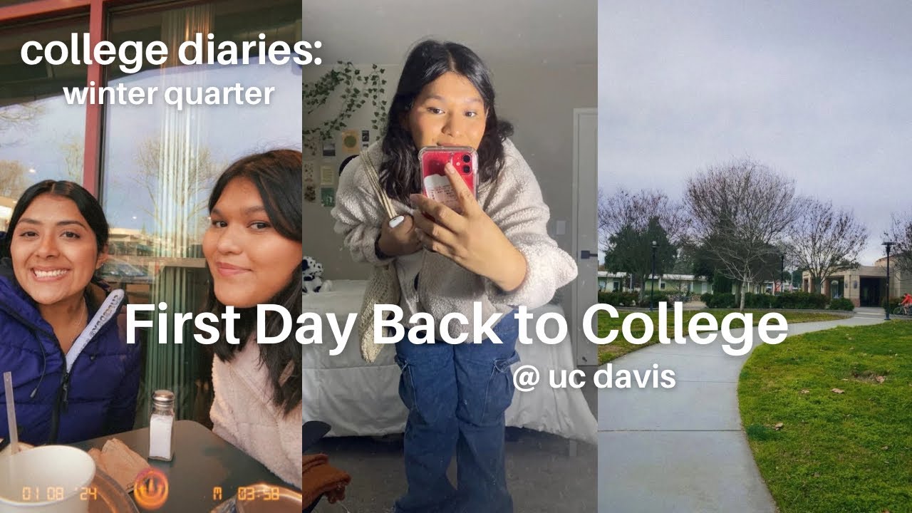 college diaries: first day back to college, grwm, classes, & target ...