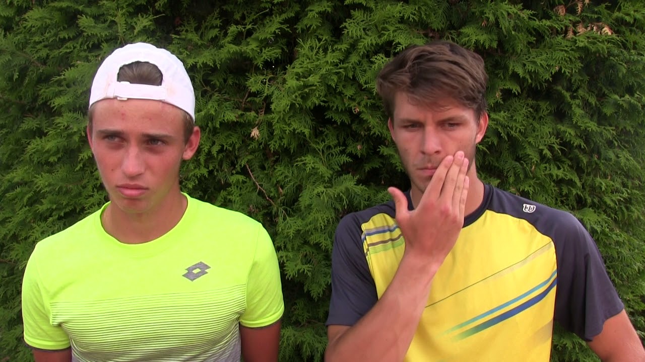 Michael Vrbenský a Filip Duda po vítězství v 1. kole deblu JABLONEC NAD ...