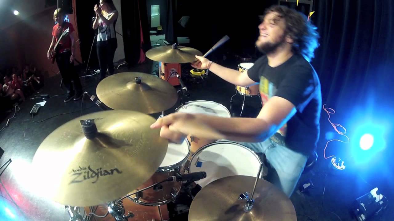 Corey's Drum Solo at a Rock Show - YouTube