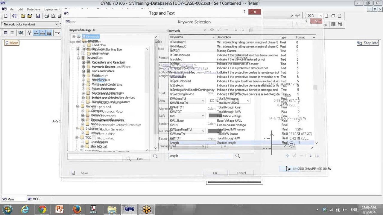 Making CYME Easy 003-Load flow and short circuit & customize tags - YouTube