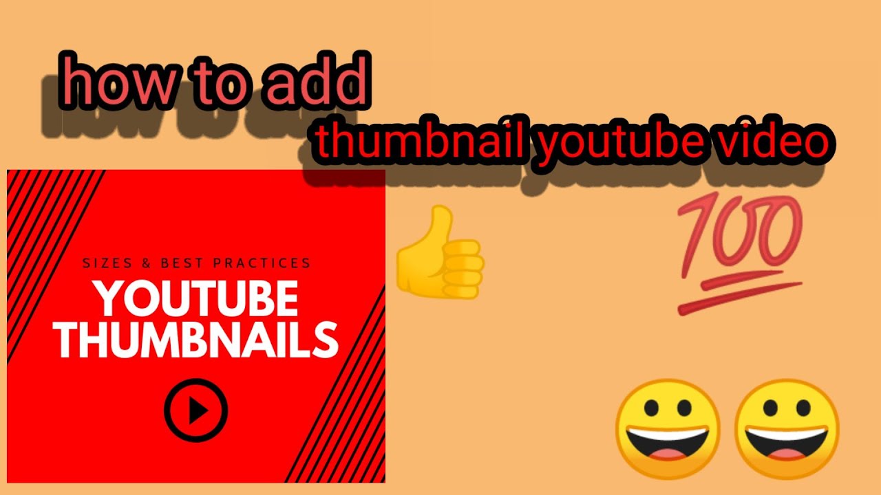How to setup thumbnail youtube video 🔥🔥 - YouTube