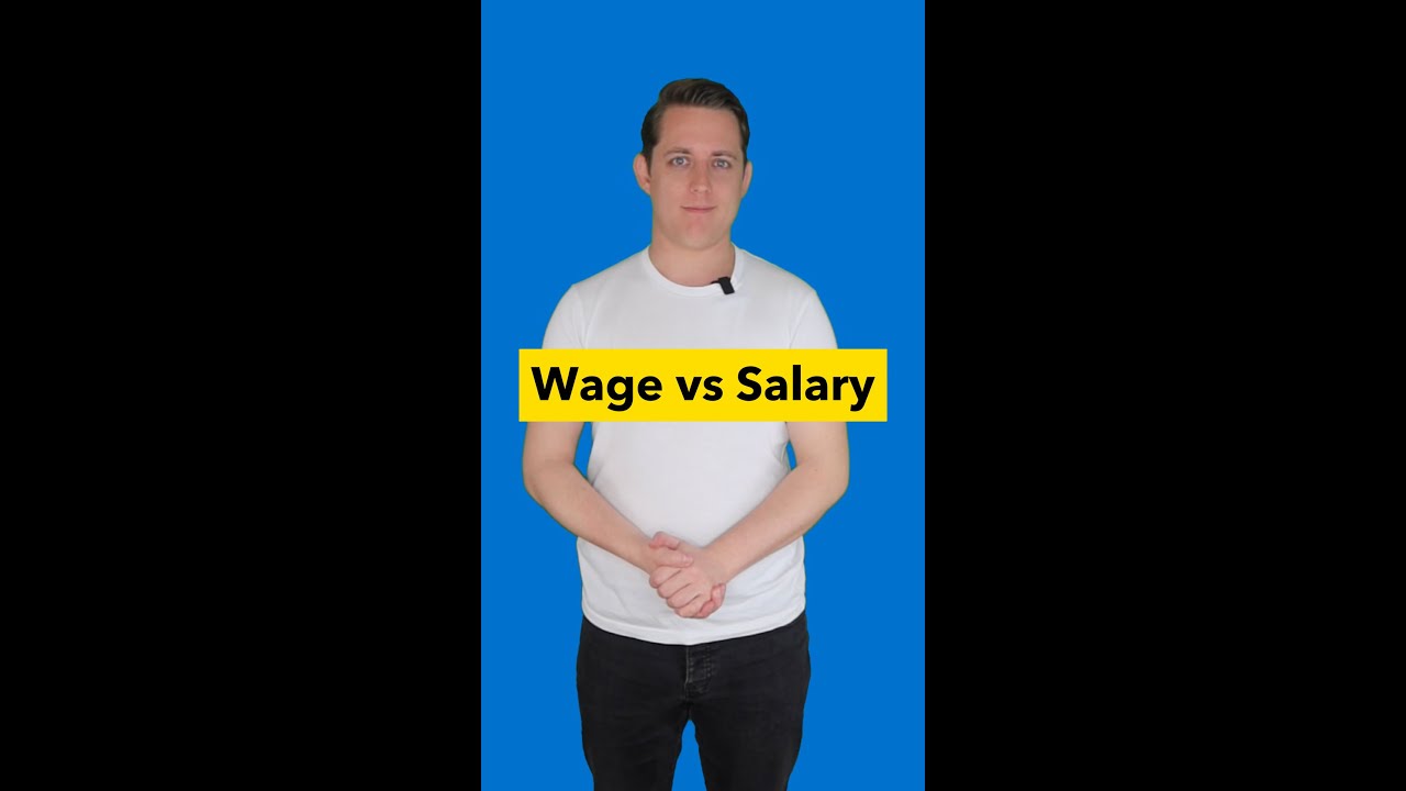 Wage vs Salary - YouTube