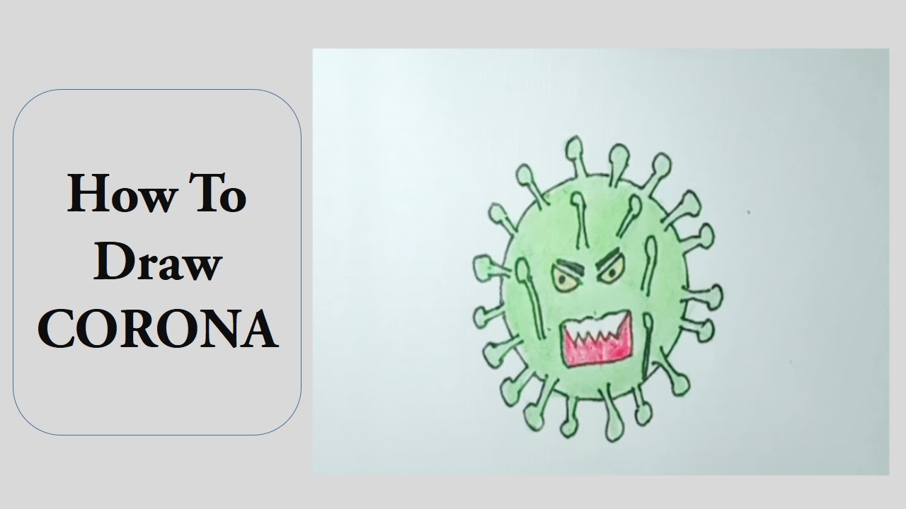 HOW TO DRAW #CORONA - YouTube