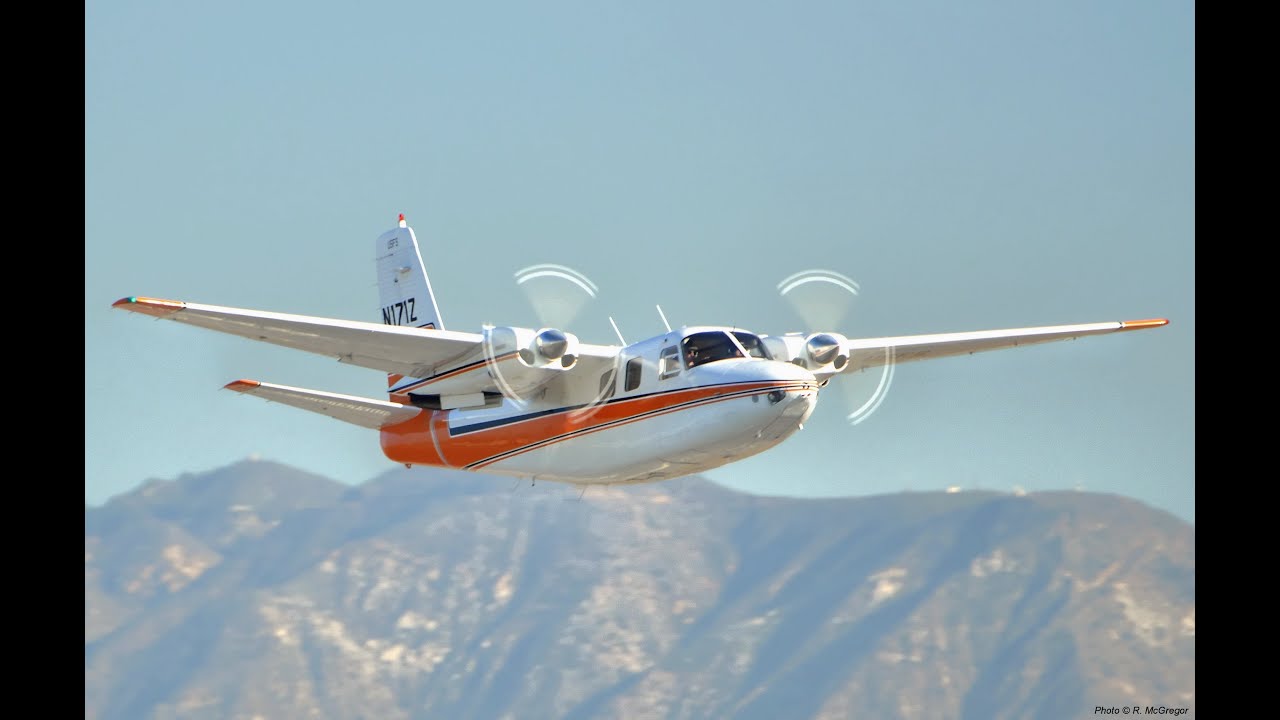 1964 Aero Commander 500B - YouTube