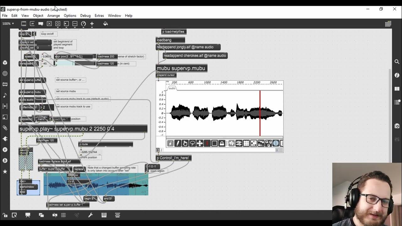 Rodando um patch de exemplo no Max For Live - M4L - Ableton - Max 8 - SuperVPMaxMSP - MuBuForMax ...