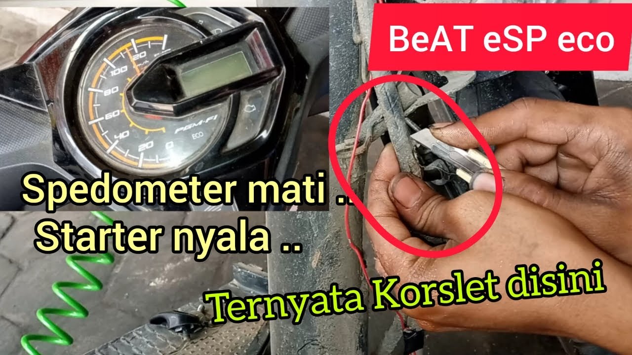 Penyebab indikator speedometer BeAT eSP eco mati - YouTube