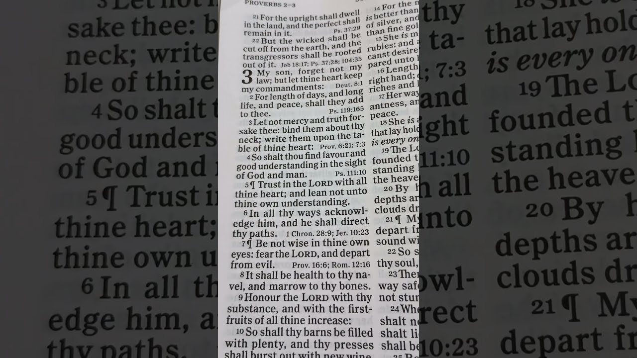 Bible Reading Proverbs Chapter 3 Verse 1 5 YouTube Bible Reading Proverbs Chapter 3 Verse 1 5 YouTube