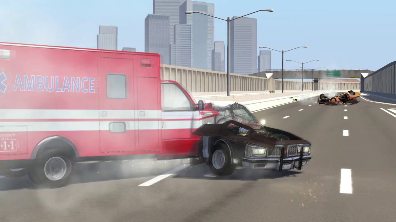 BeamNG Drive || Cinematic Crashes #1 - Matrix Freeway Special - YouTube