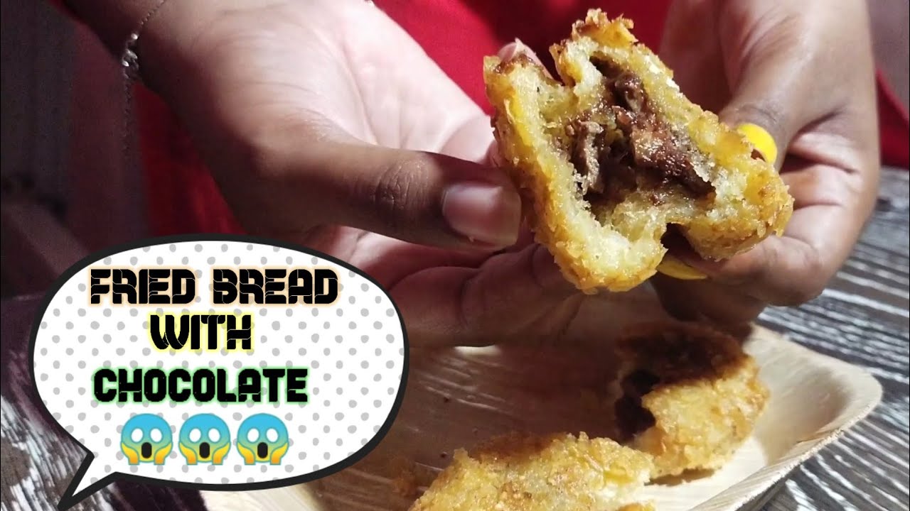 how to do fried bread chocolate/ bread with chocolate / Evening snack ...