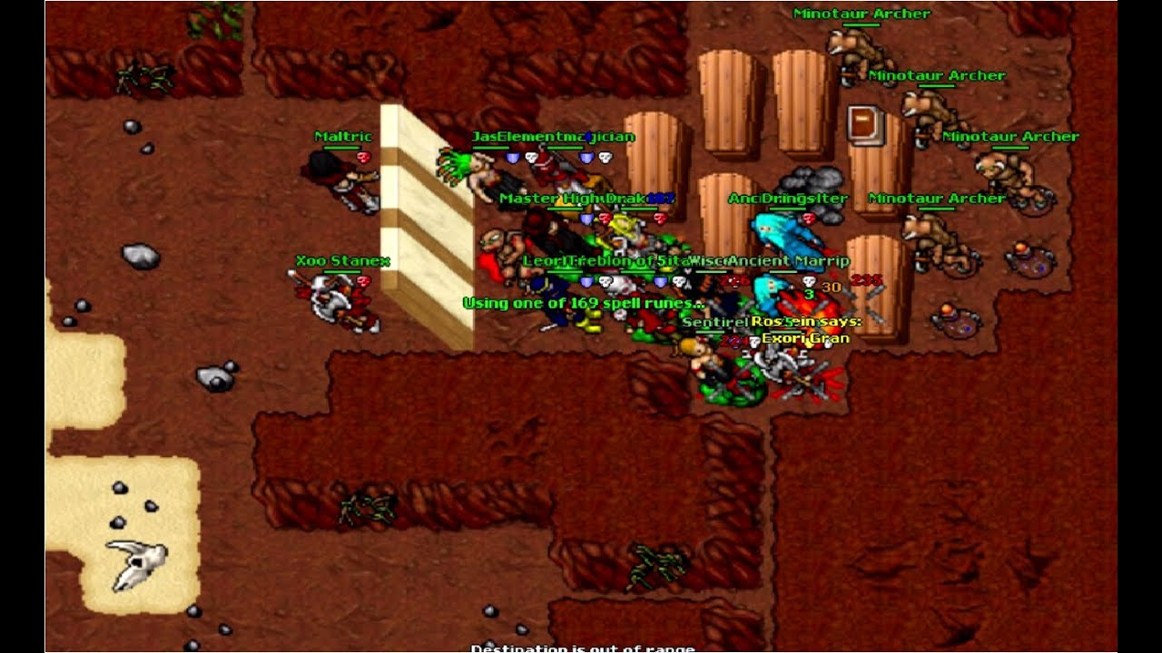 Tibia - AMBUSH & MASSACRE - Leorl Shar (Titania 2008 8.10) - YouTube