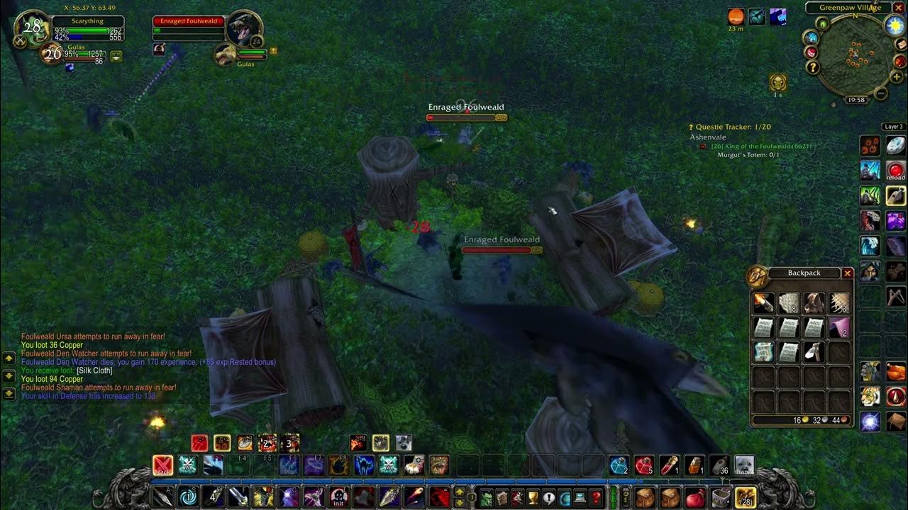 King of the Foulweald (WOW classic quest) - YouTube