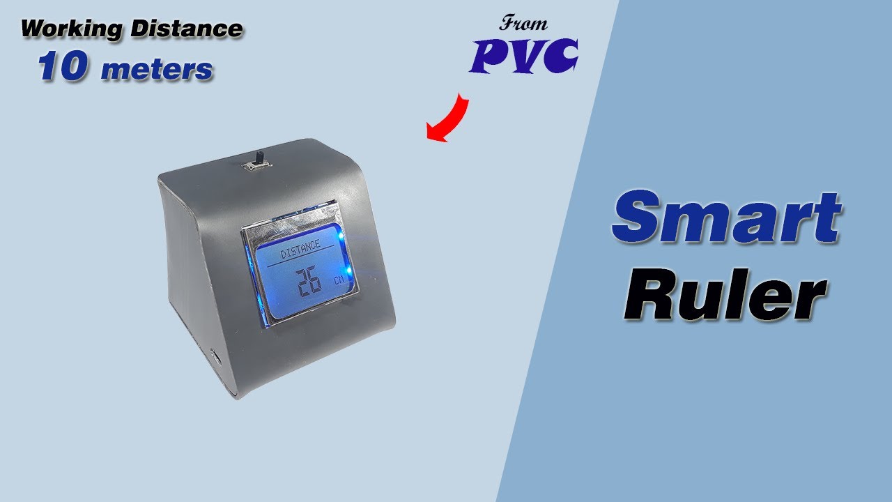 How to Make a Digital Ruler at Home from PVC Pipe | DIY Smart Ruler ...