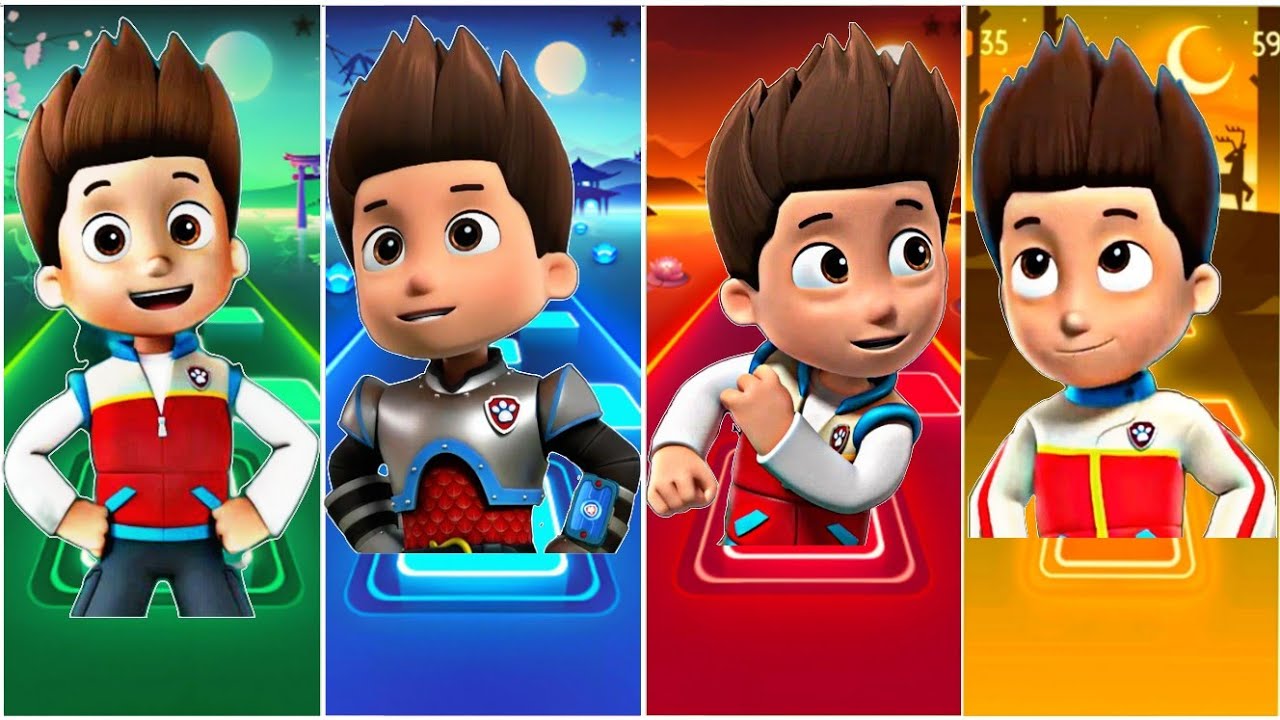Team Ryder - Ryder 🆚 Ryder 🆚 Ryder 🆚 Ryder - PAW Patrol 🎶 Tiles Hop EDM ...