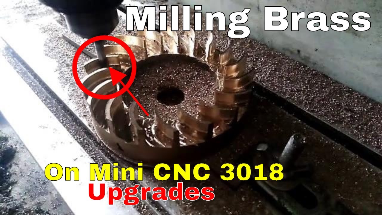 Machining Brass on Mini CNC Milling Machine 3018 - YouTube