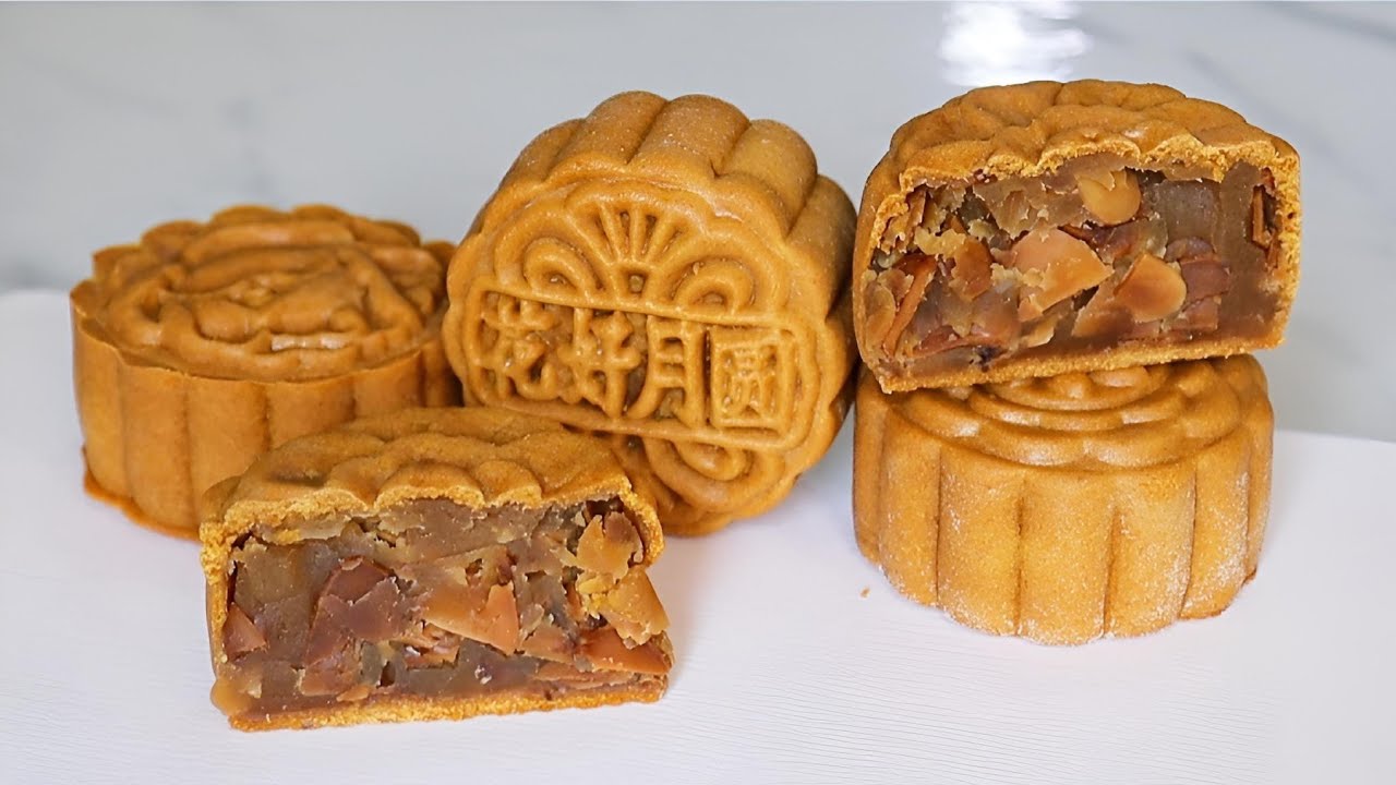 Resepi Mooncake Sukatan Cawan / Traditional Mooncake / Resep Kue Bulan / How To Make Mooncake ...