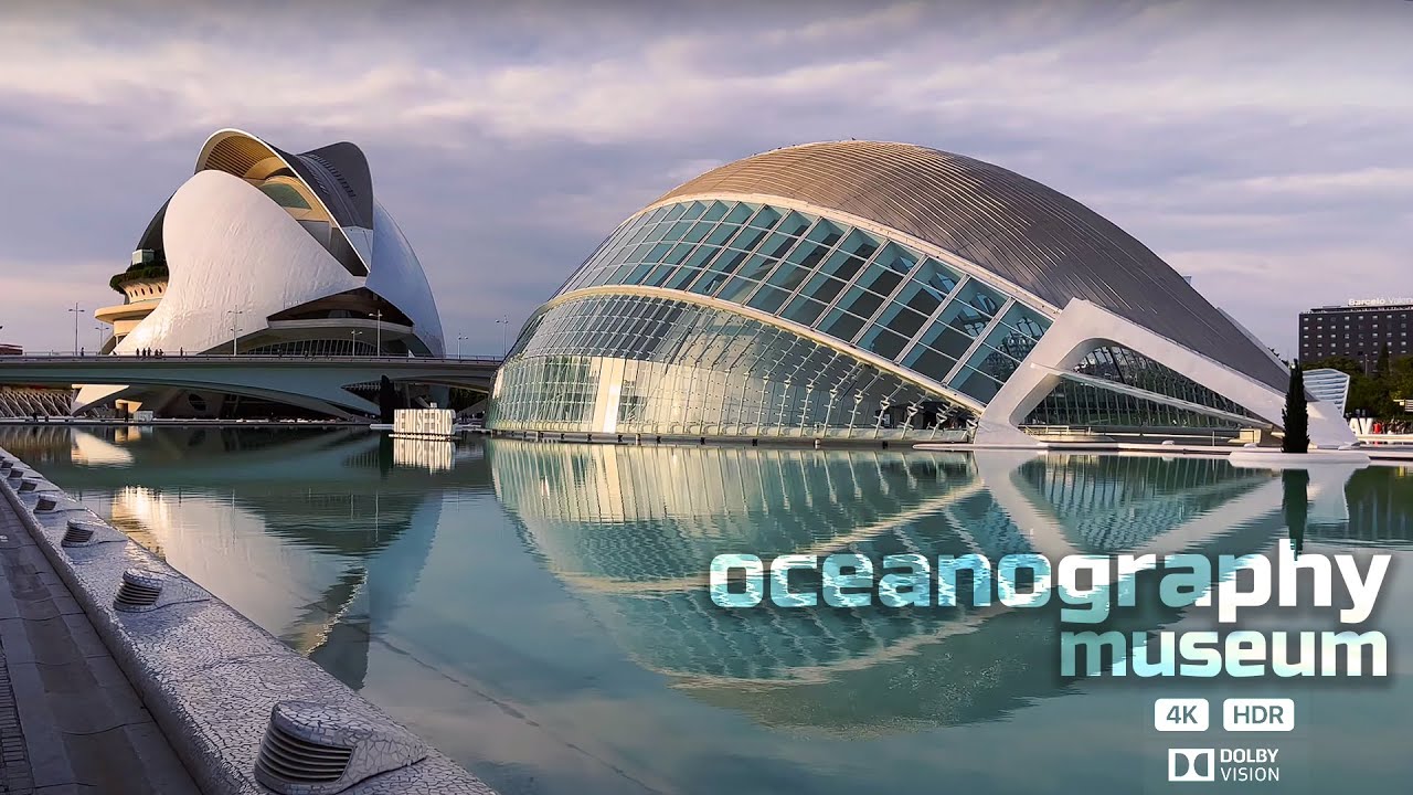 Museum Oceanography Valencia, Walking Tour 4k #spain #valencia - YouTube
